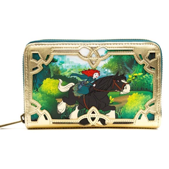 Loungefly | Bags | Loungefly Disney Pixar Brave Wallet Princess Merida ...